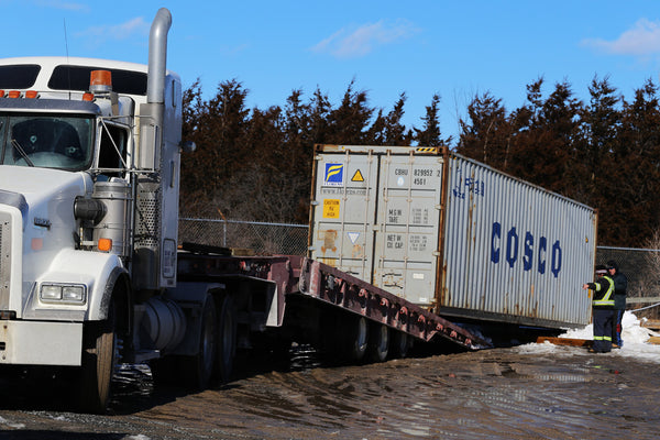 Tilt Truck Delivery for 20ft or 40ft shipping containers & Seacans ...